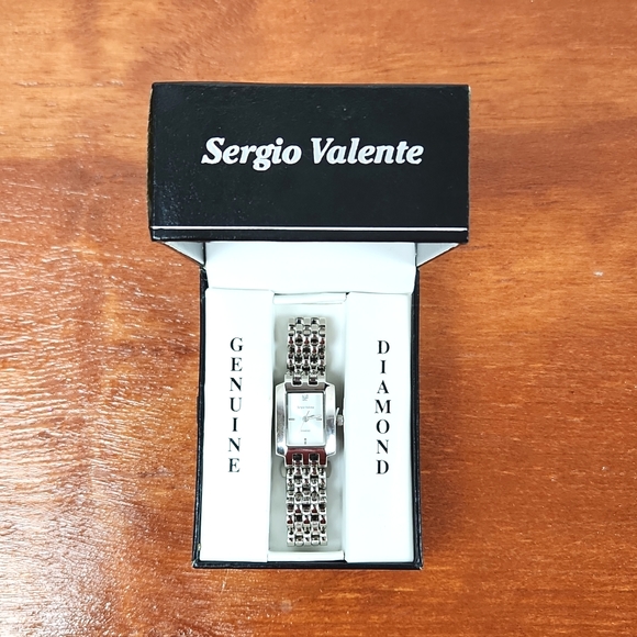 Sergio Valente | Accessories | Sergio Valente Genuine Diamond Watch ...
